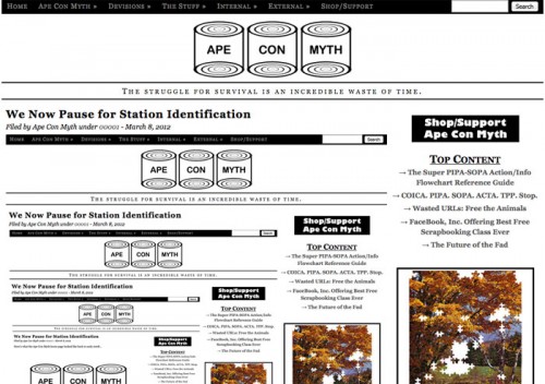 We Now Pause for Station Identification – Ape Con Myth